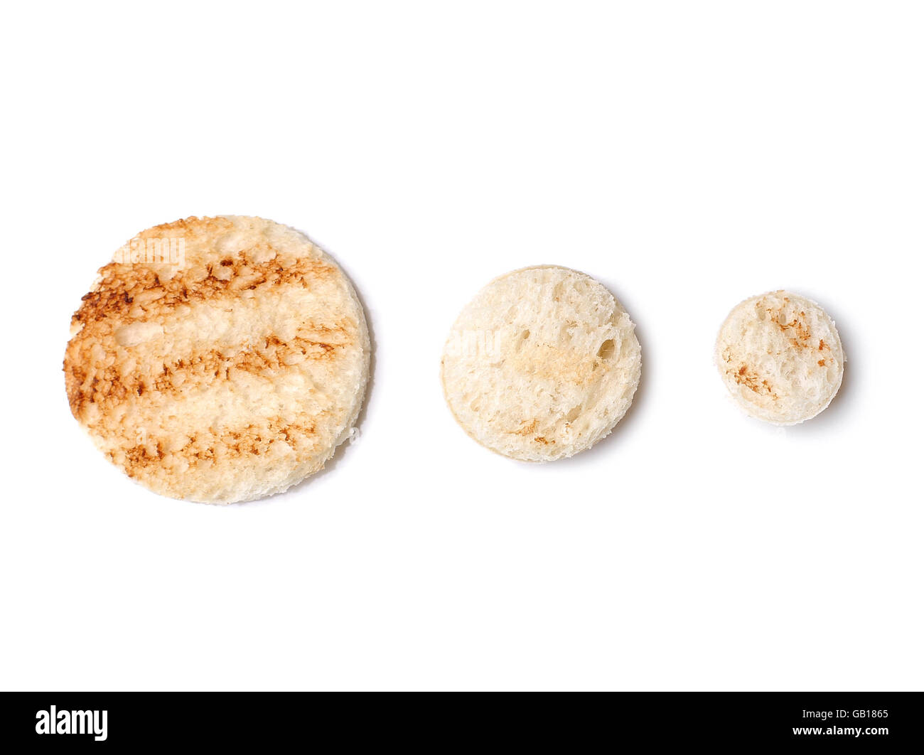 White bread circles Cut Out Stock Images & Pictures - Alamy