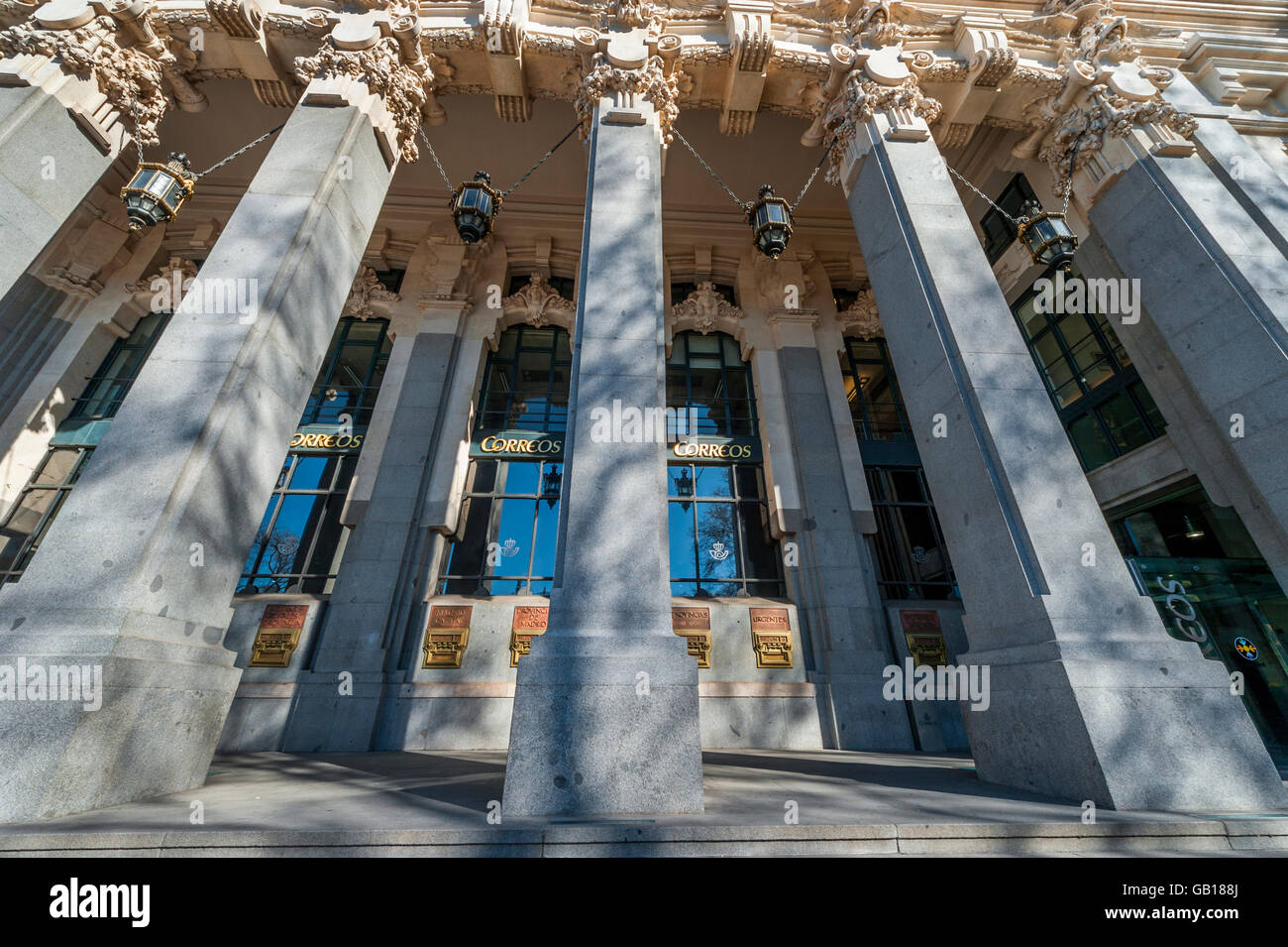 The central Post of Madrid. Spain Stock Photo - Alamy
