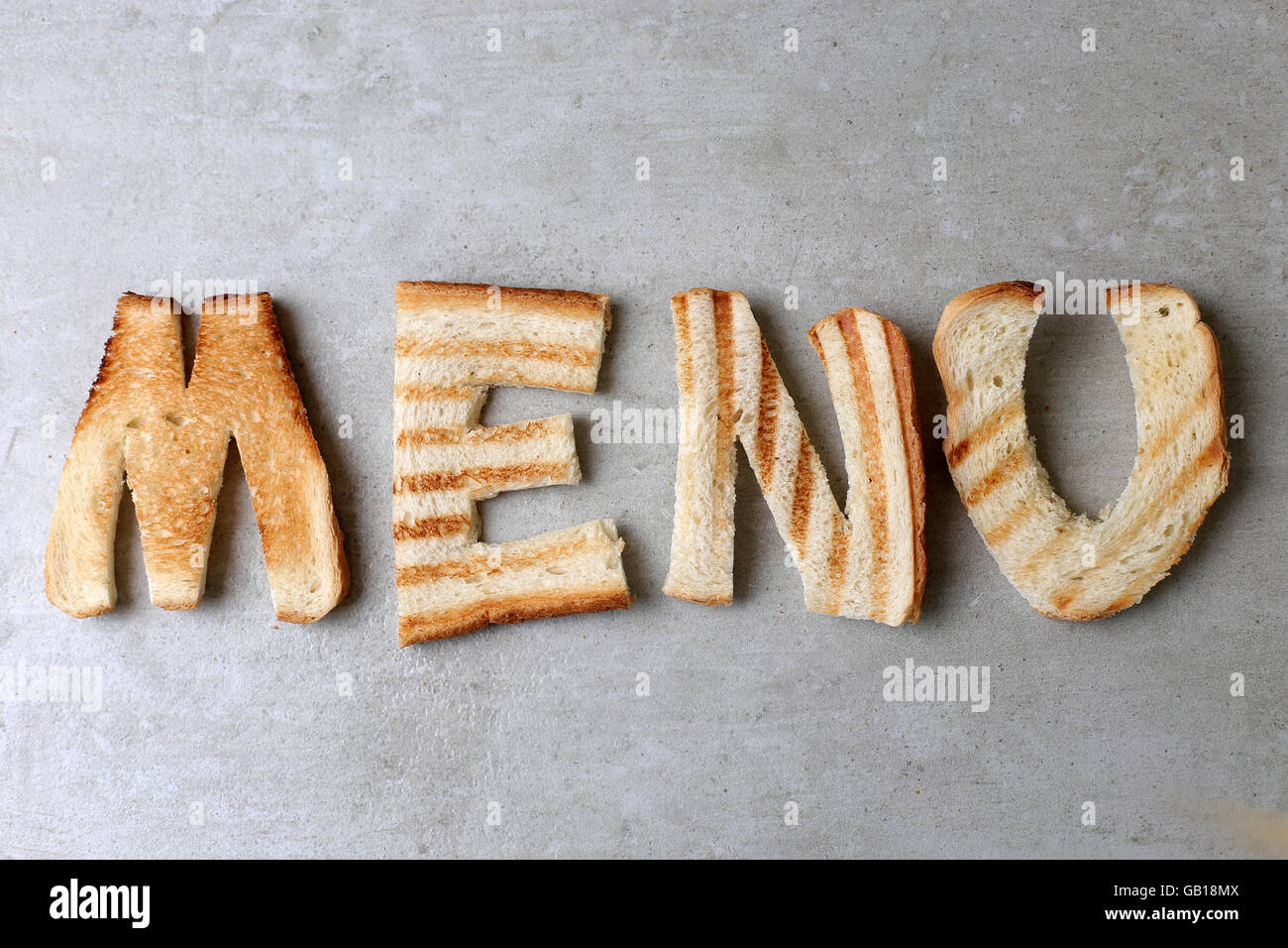 Bread toast word hi-res stock photography and images - Alamy
