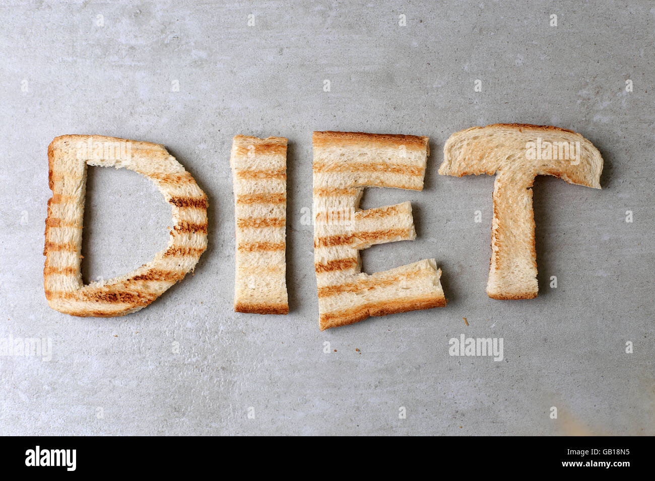 Bread toast word hi-res stock photography and images - Alamy