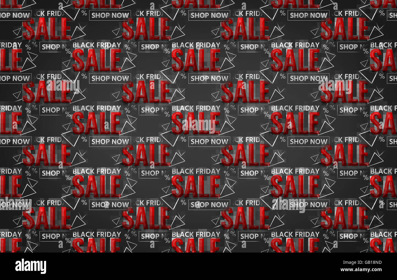 Black Friday Sale promotion display design Stock Photo - Alamy