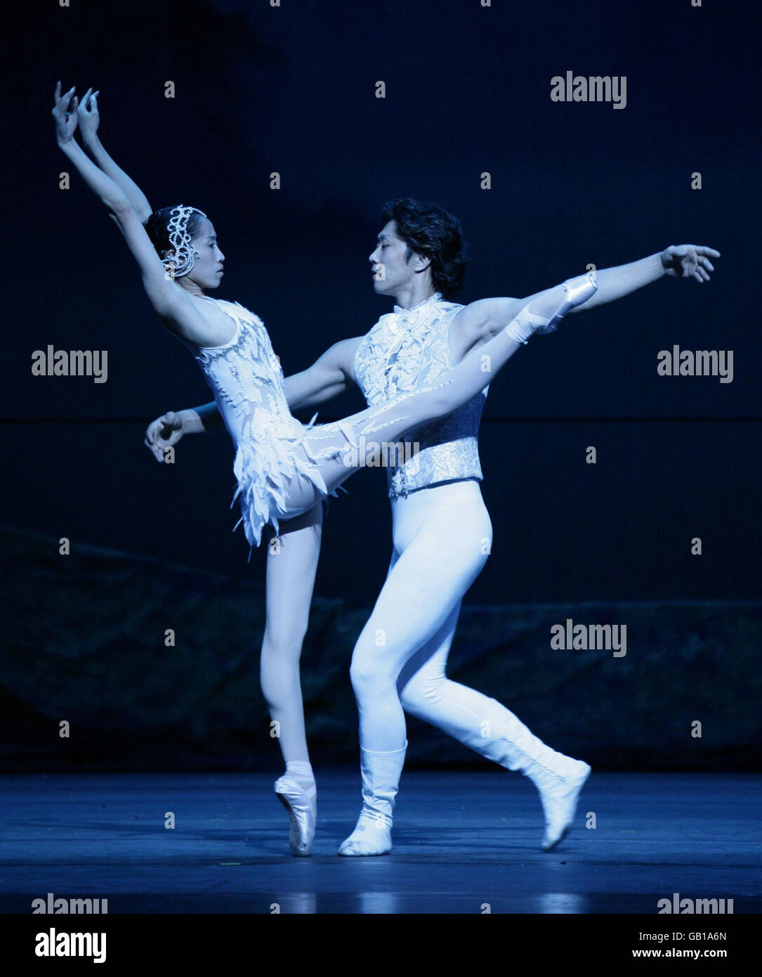 Guangdong Acrobatic Trope of China perform Swan Lake - London Stock ...