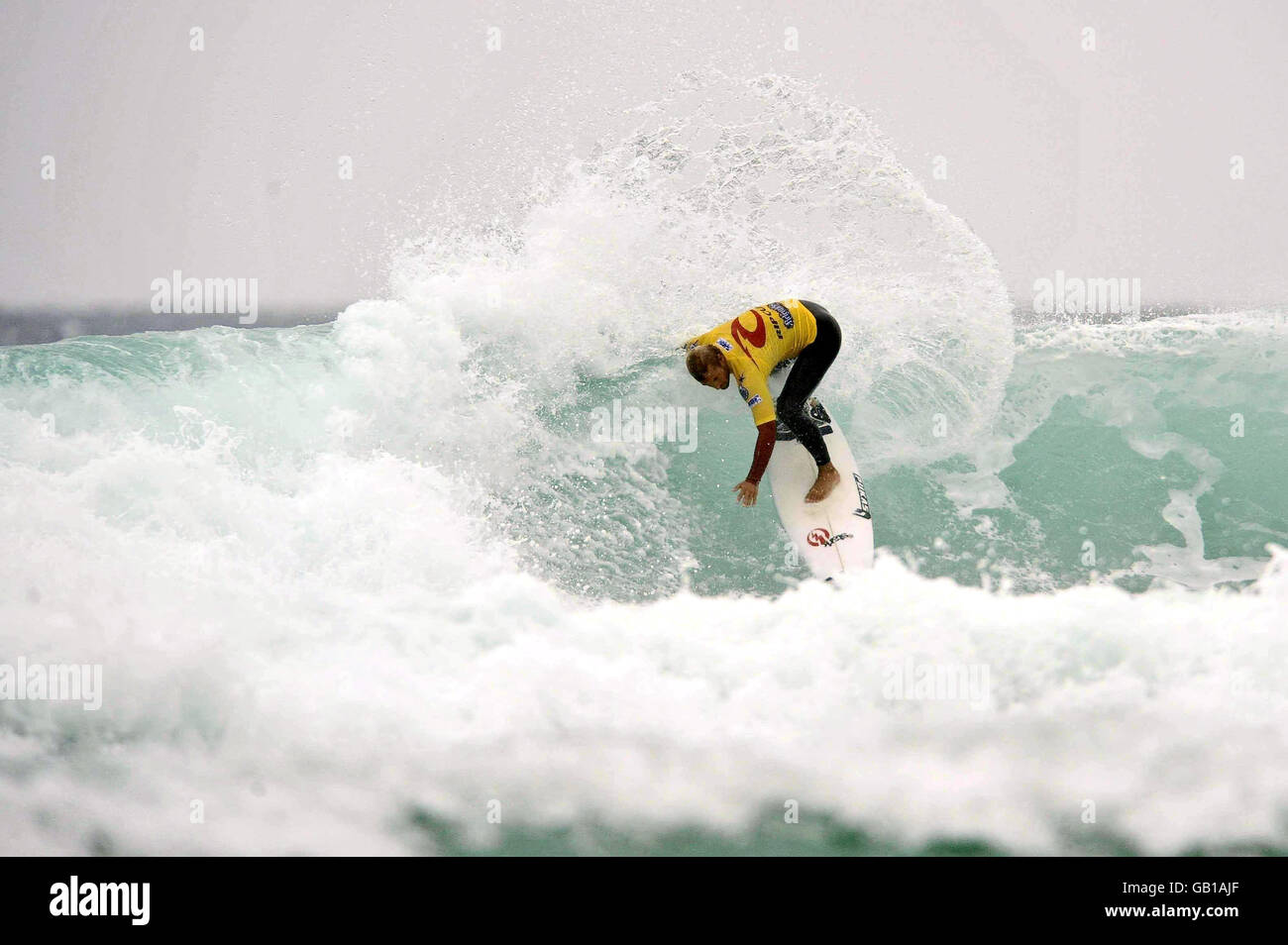Rip Curl Boardmasters 2008. France's Thomas Bady performs in heat four ...