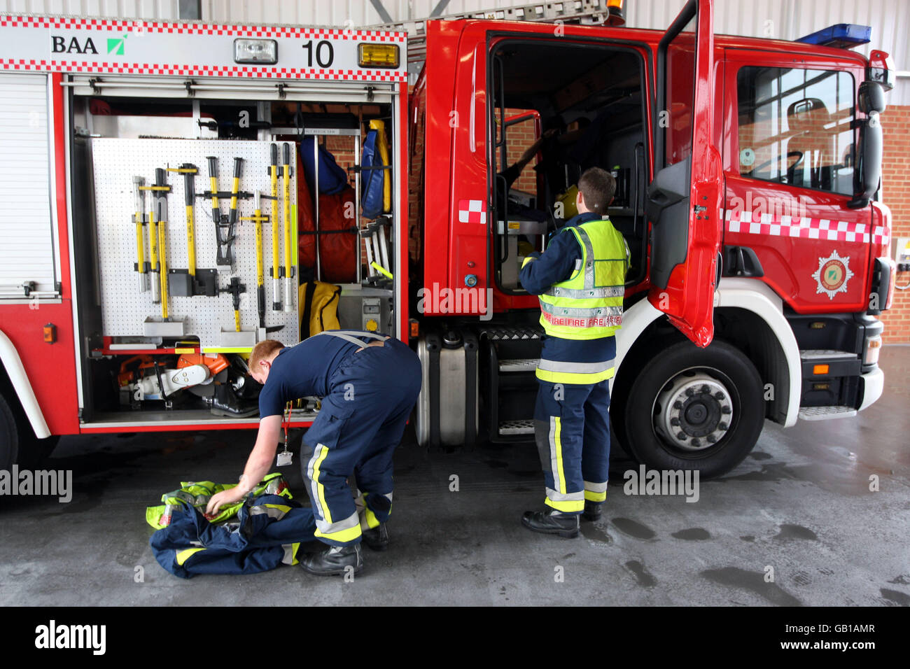 New fire station at Heathrow Stock Photo - Alamy