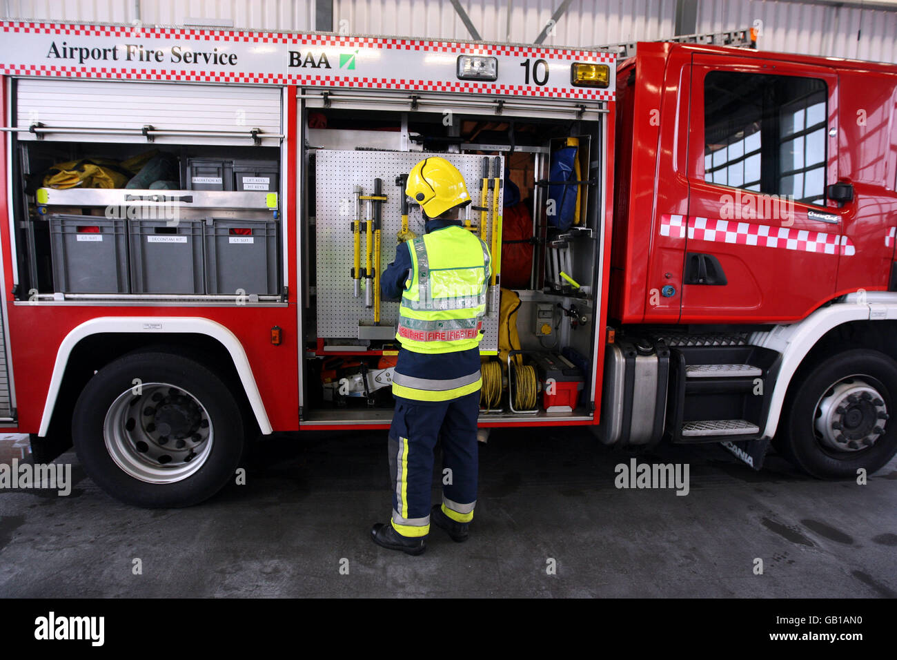New fire station at Heathrow Stock Photo - Alamy
