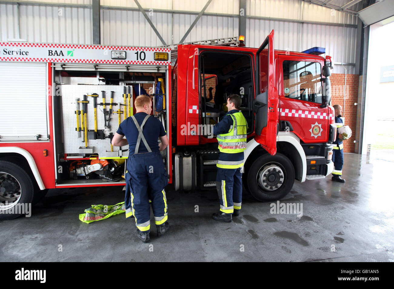 New fire station at Heathrow Stock Photo - Alamy