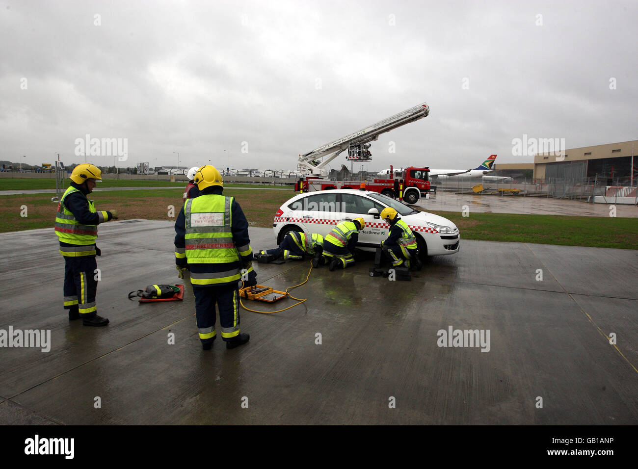 New fire station at Heathrow Stock Photo - Alamy