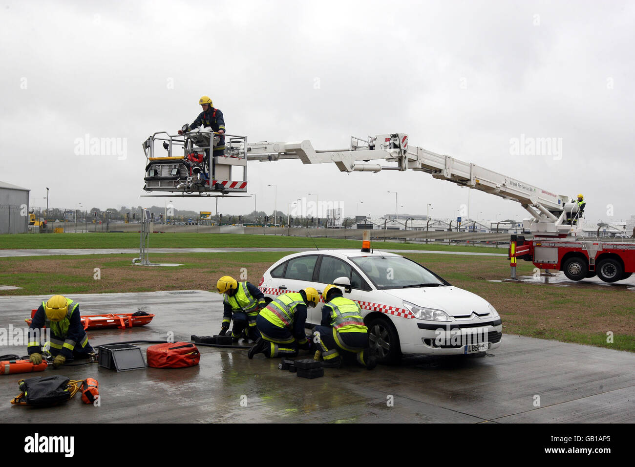 New fire station at Heathrow Stock Photo - Alamy