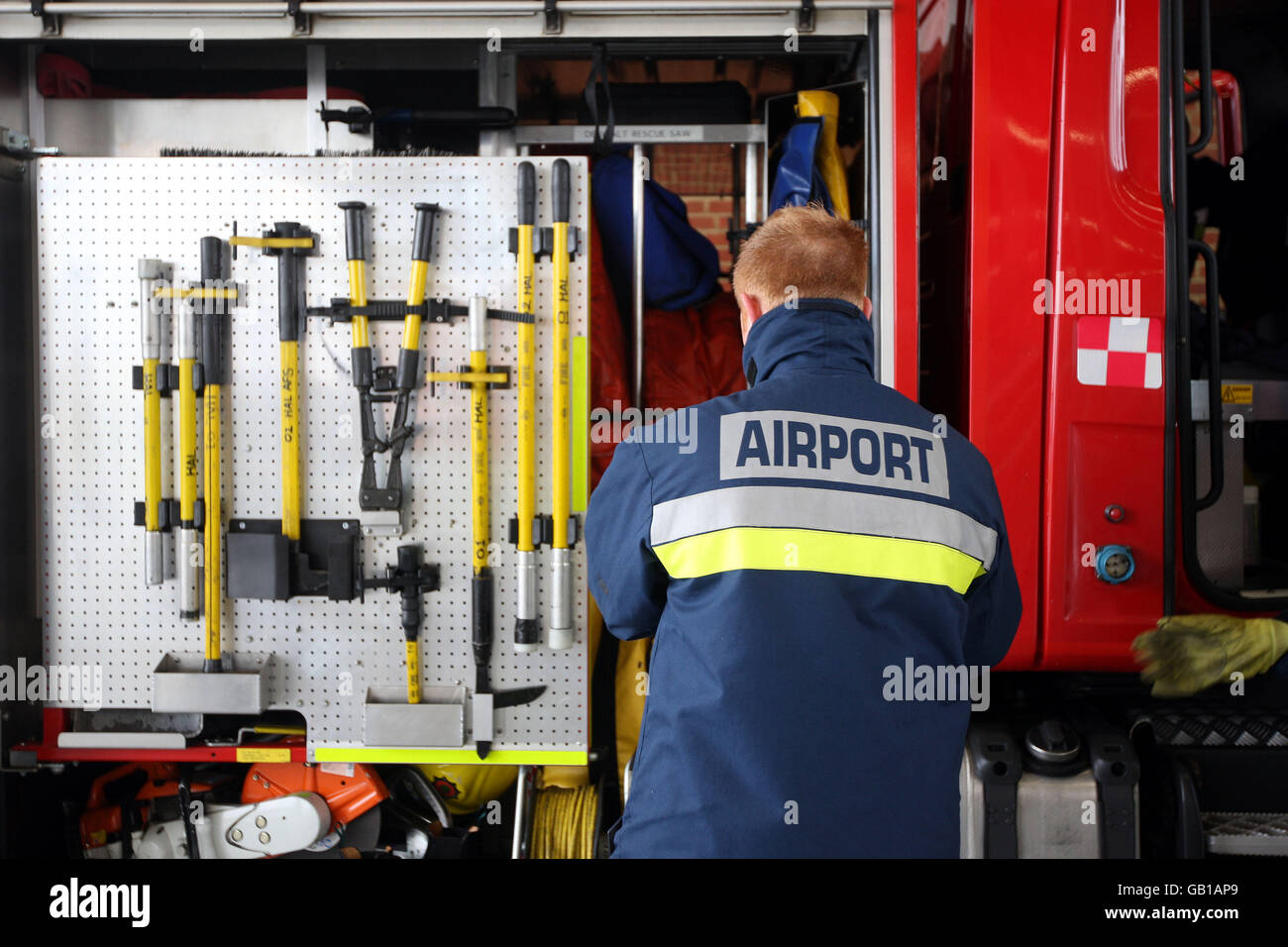New fire station at Heathrow Stock Photo - Alamy