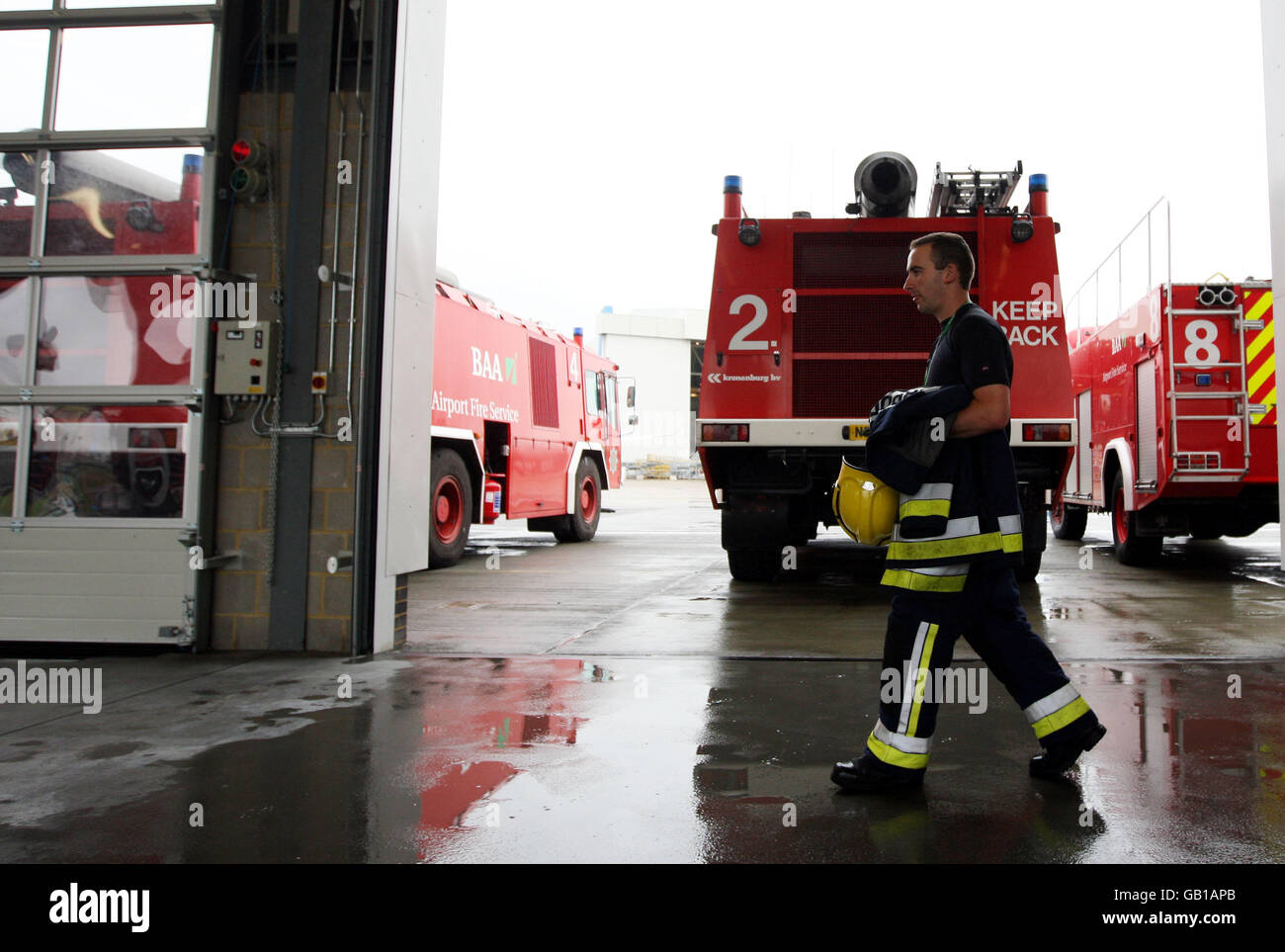 New fire station at Heathrow Stock Photo - Alamy
