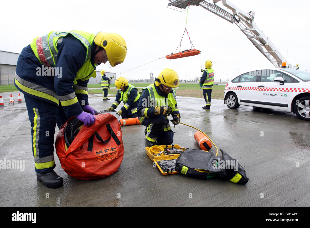New fire station at Heathrow Stock Photo - Alamy