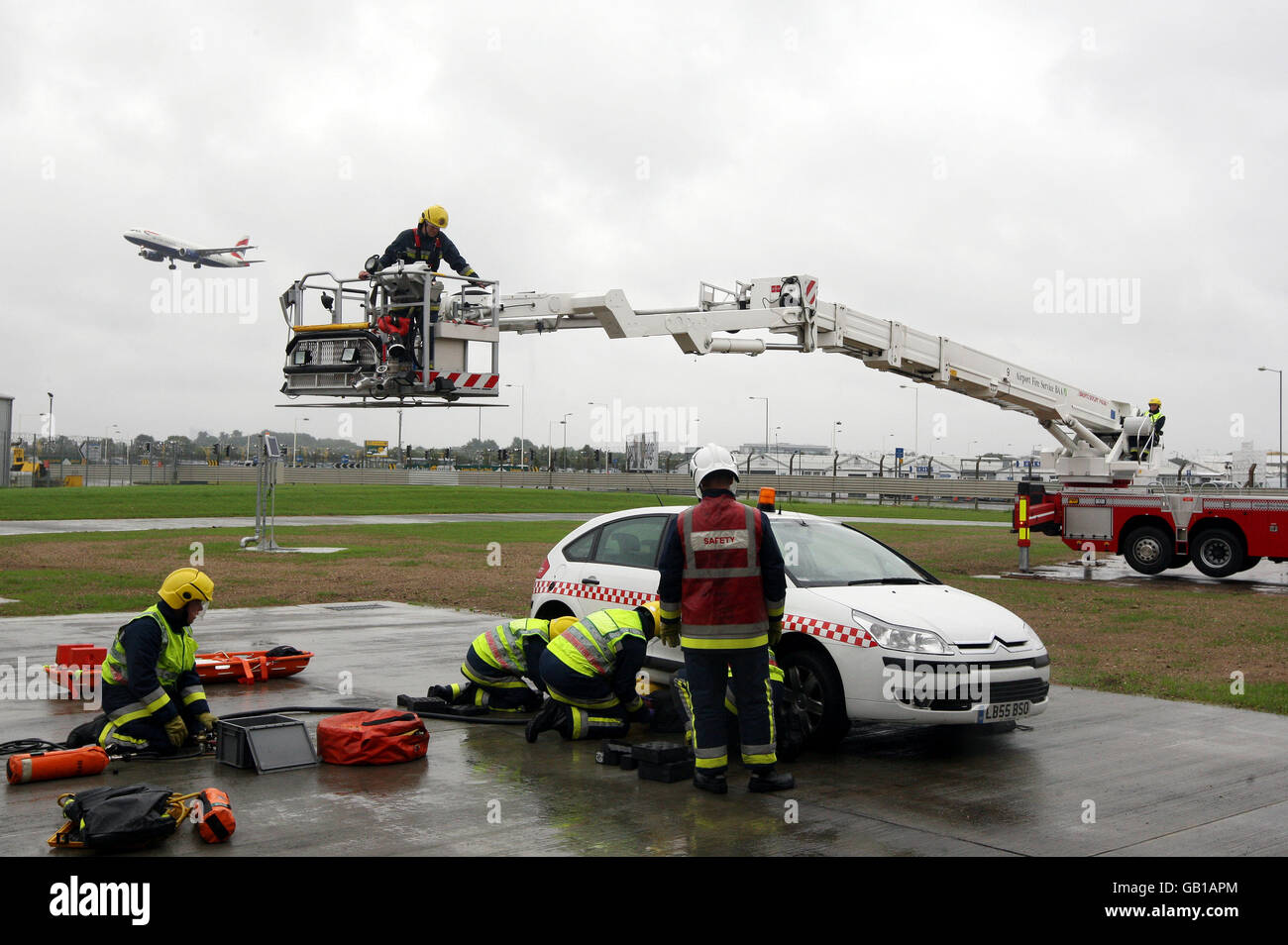 New fire station at Heathrow Stock Photo - Alamy