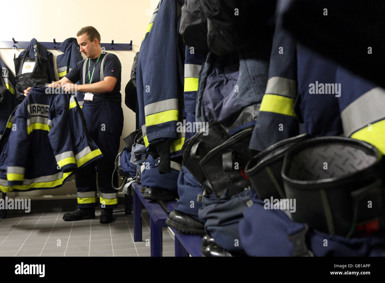 New fire station at Heathrow Stock Photo - Alamy