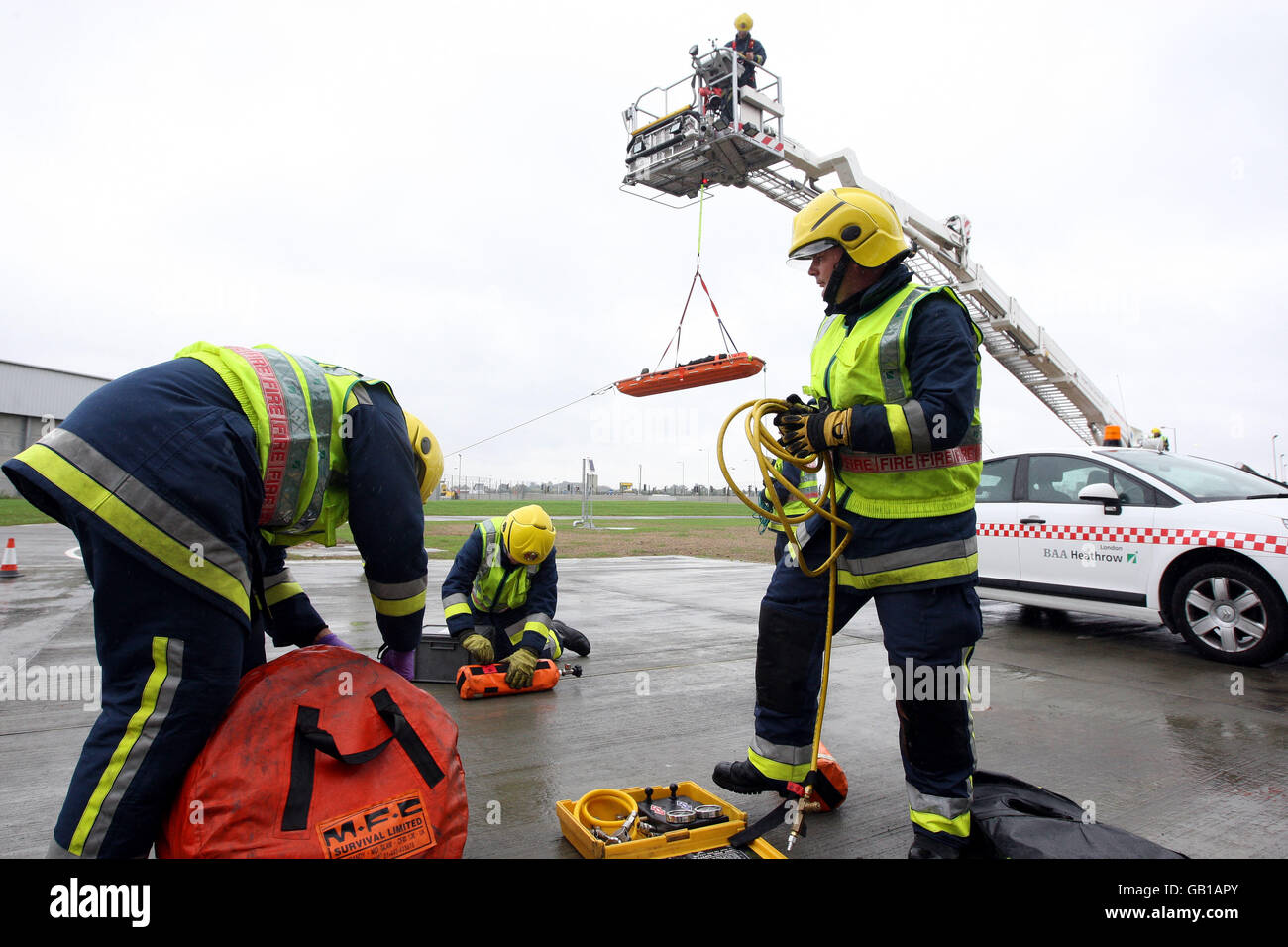 New fire station at Heathrow Stock Photo - Alamy