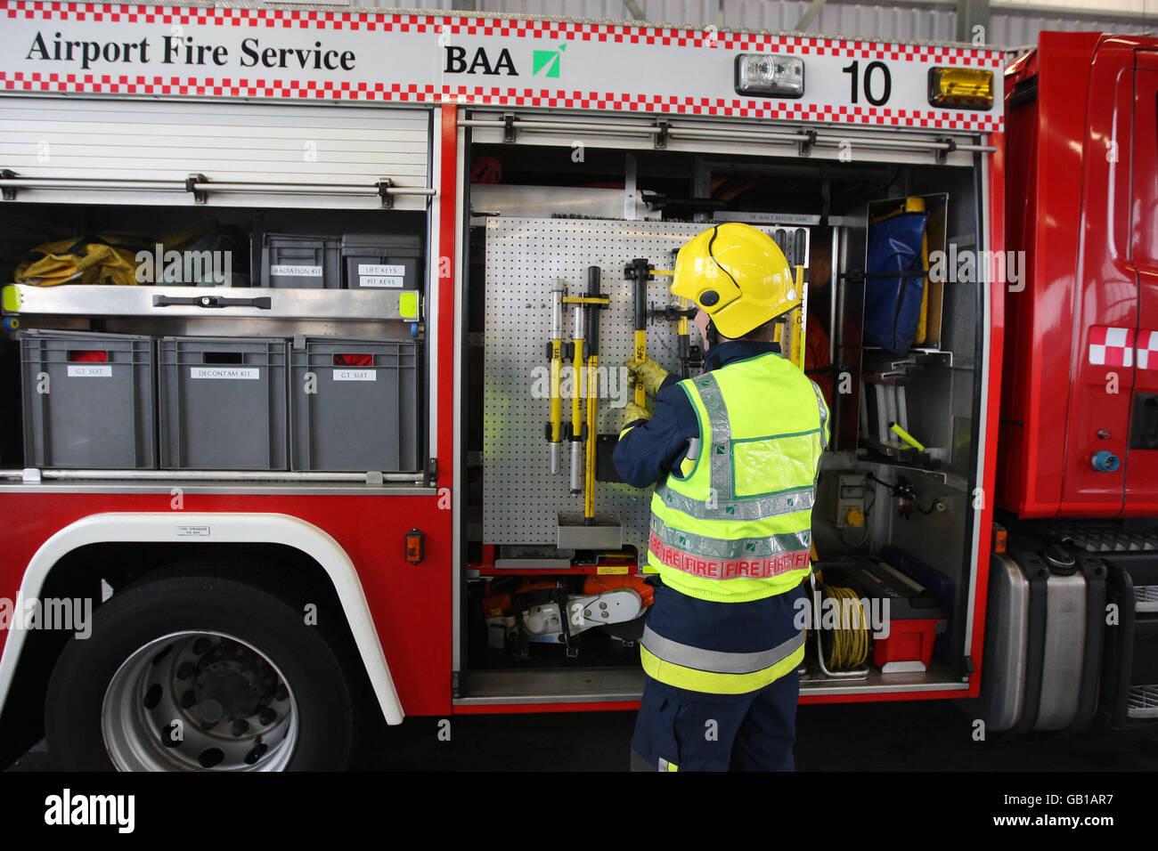 New fire station at Heathrow Stock Photo - Alamy