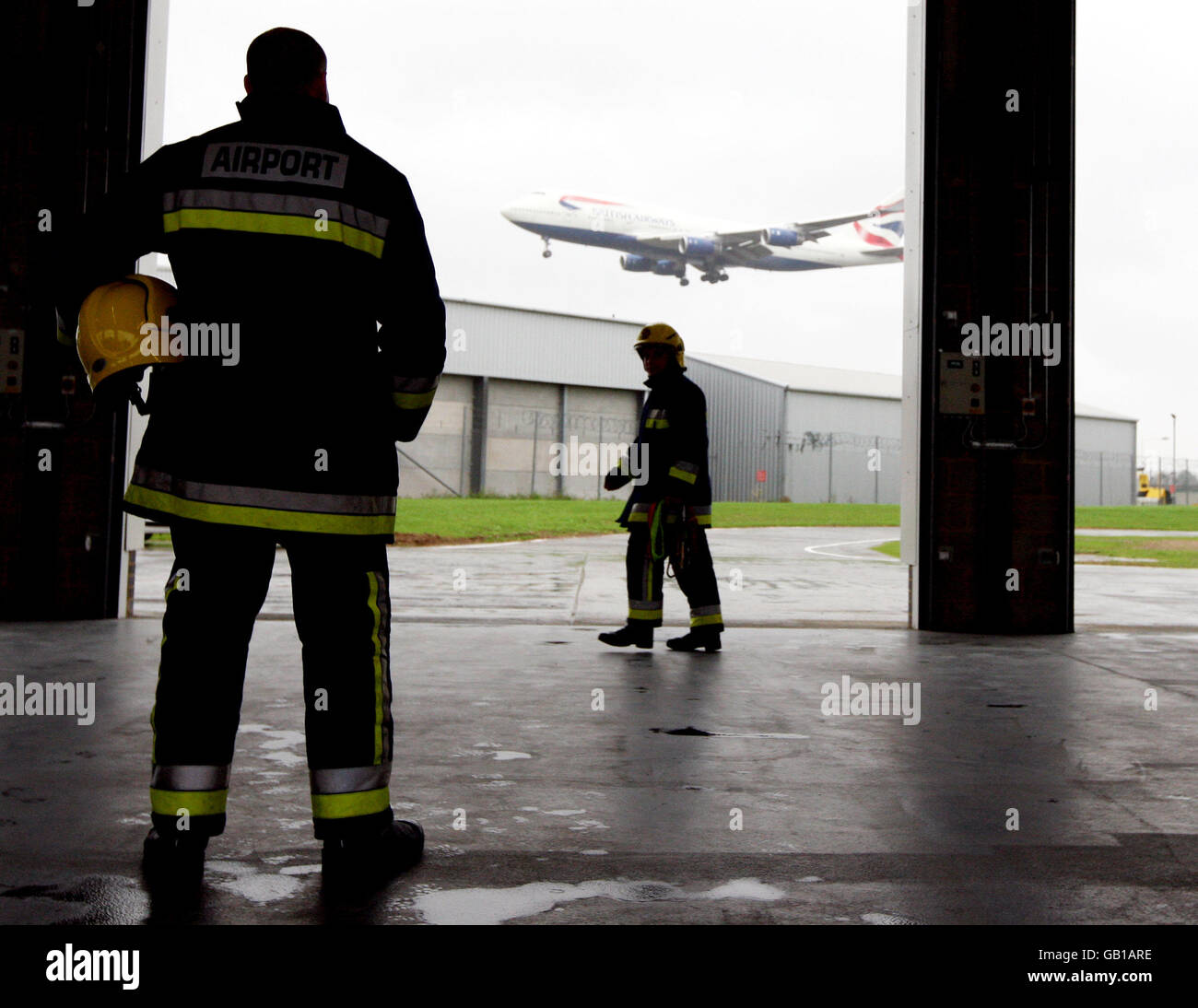 New fire station at Heathrow Stock Photo - Alamy