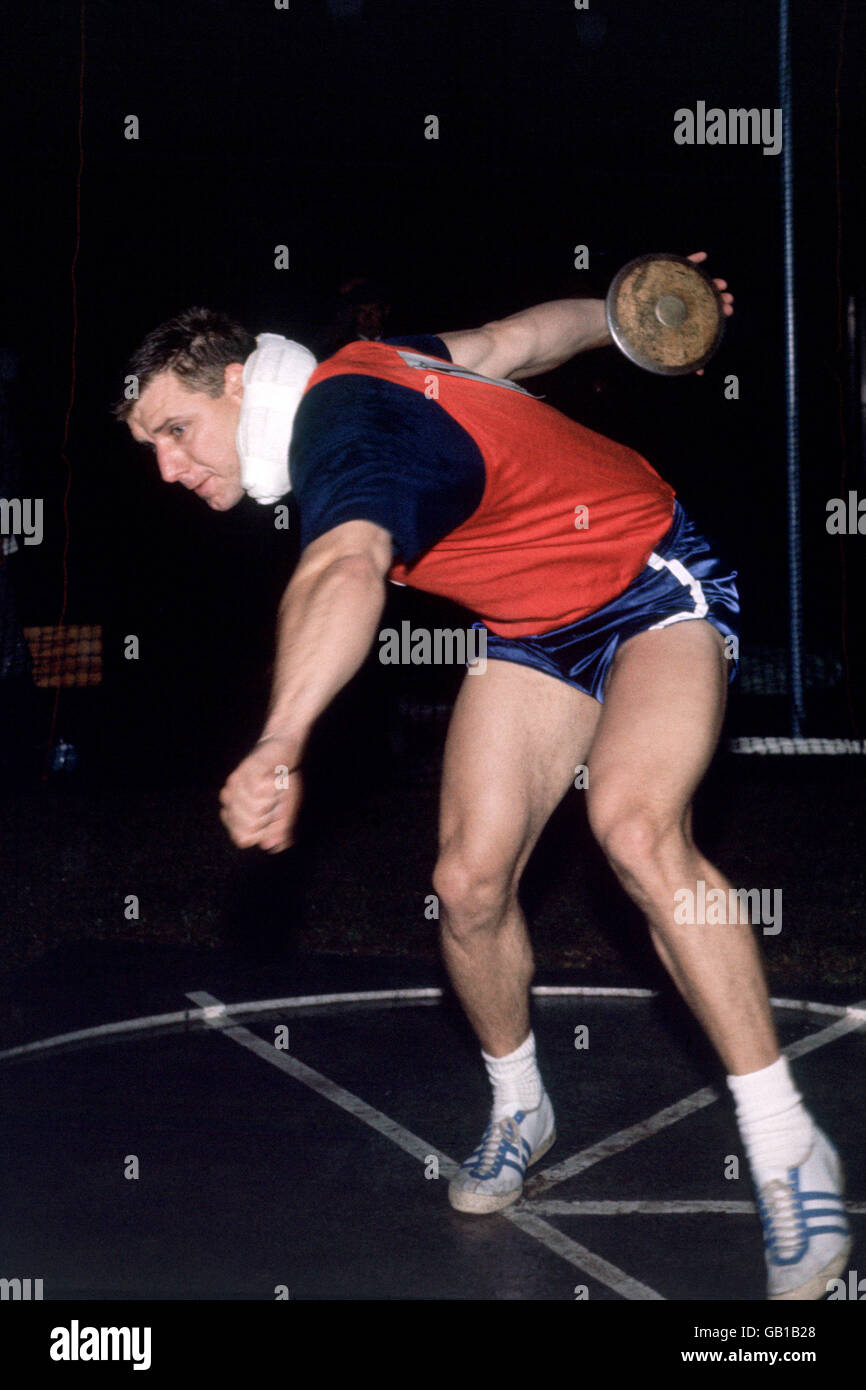 Athletics - Discus. Al Oerter, USA Stock Photo - Alamy