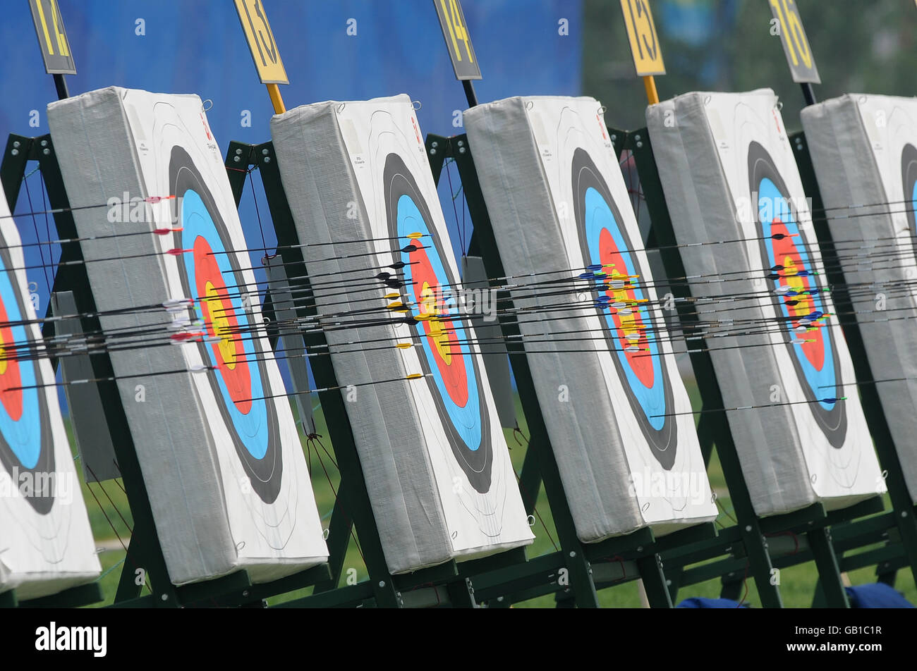 Olympic Archery targets at the Beijing Olympic Green Archery Field ...