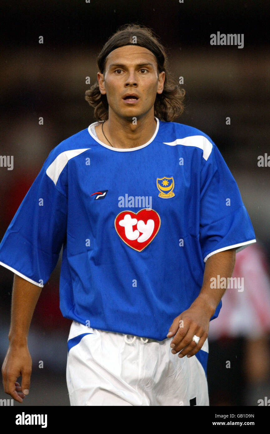 Soccer - Friendly - Exeter City v Portsmouth. Patrick Berger ...