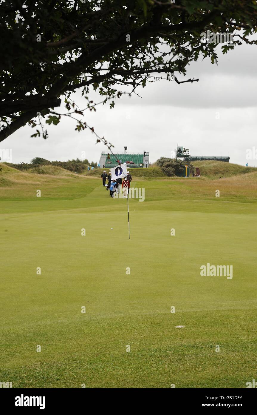 General view of the fourth hole at Royal Birkdale Golf Club Stock Photo ...
