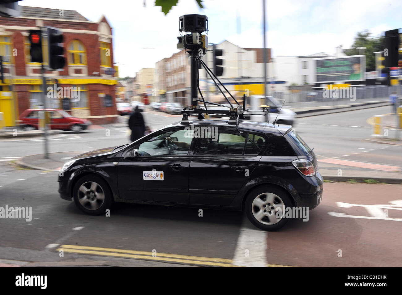 A Google mapping car with video and photography equipment mounted on ...