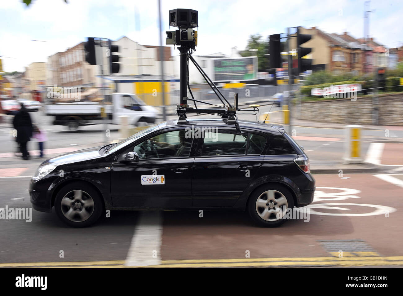Google mapping car Stock Photo - Alamy