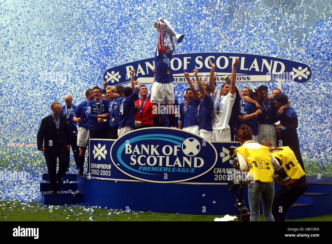 Rangers captain barry ferguson with trophy celebrates winning the ...