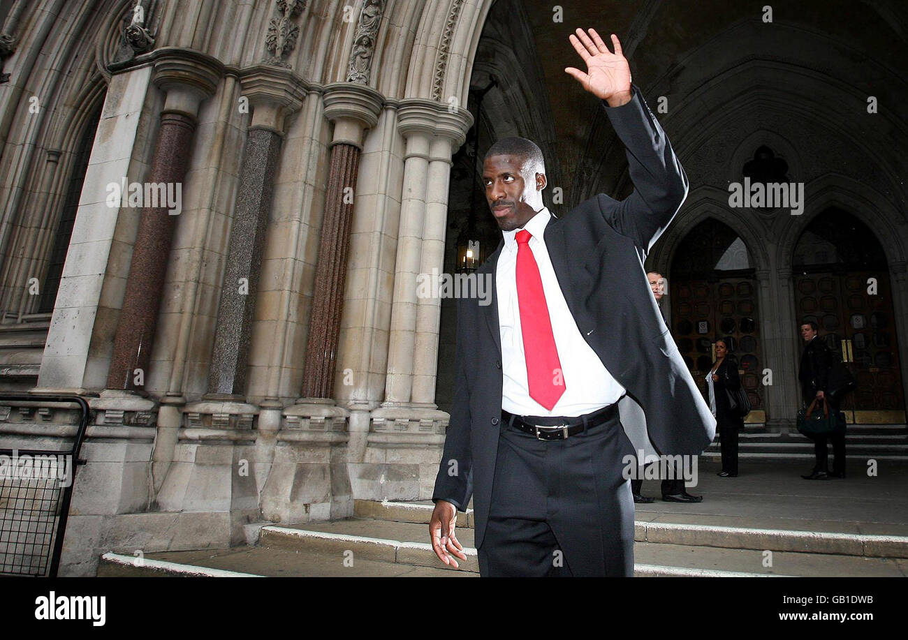 Dwain Chambers at the High Court in London, where he is hoping to ...