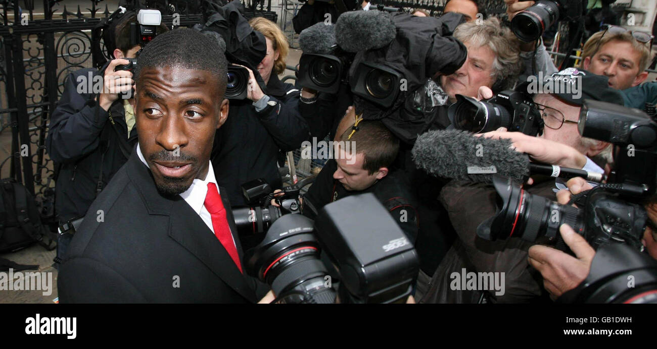Dwain Chambers outside the High Court in London, where he is hoping to ...