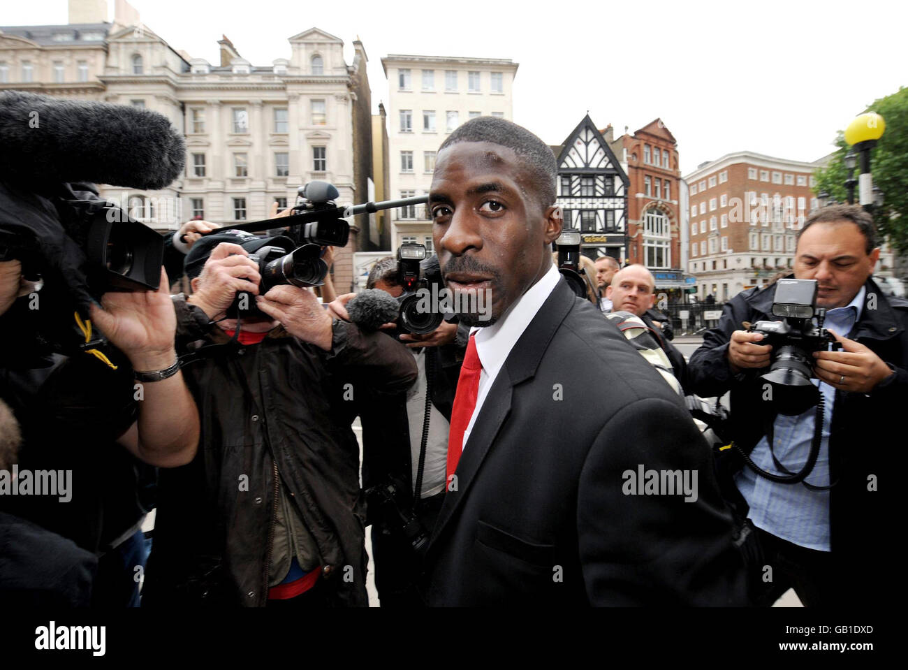 Dwain Chambers outside the High Court in London, where he is hoping to ...