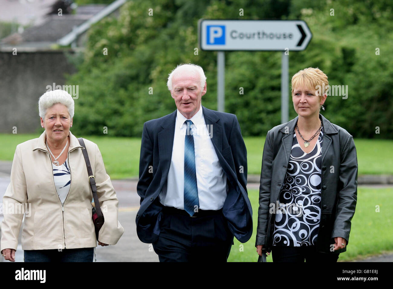 Former wife of William Streeter, Alison McMonagle (right) accompanied ...