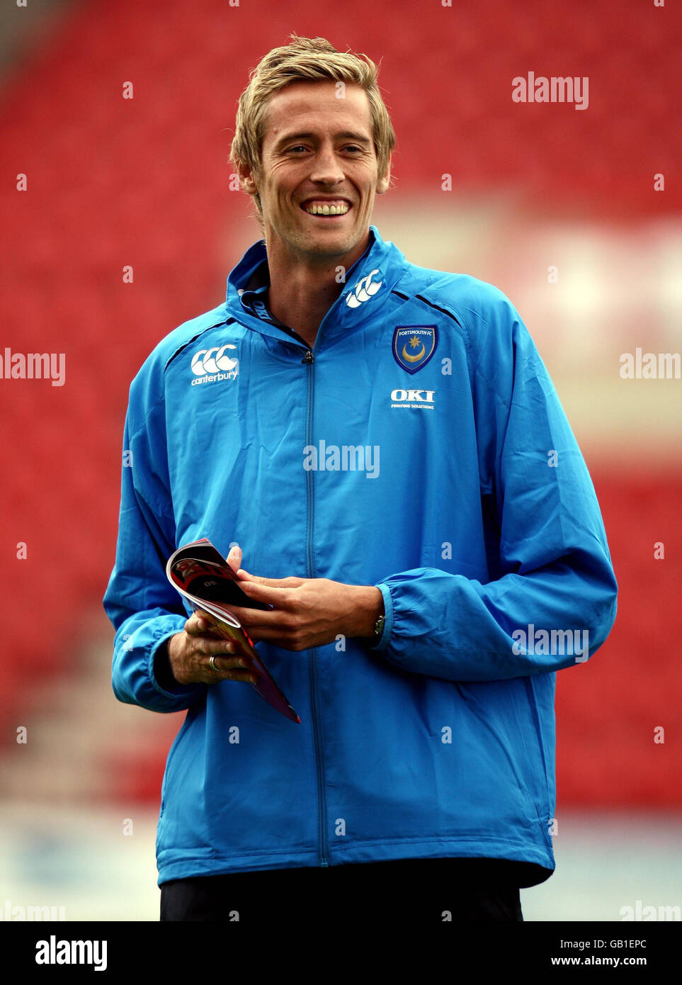 Portsmouth new signing Peter Crouch before the Pre-Season Friendly at ...
