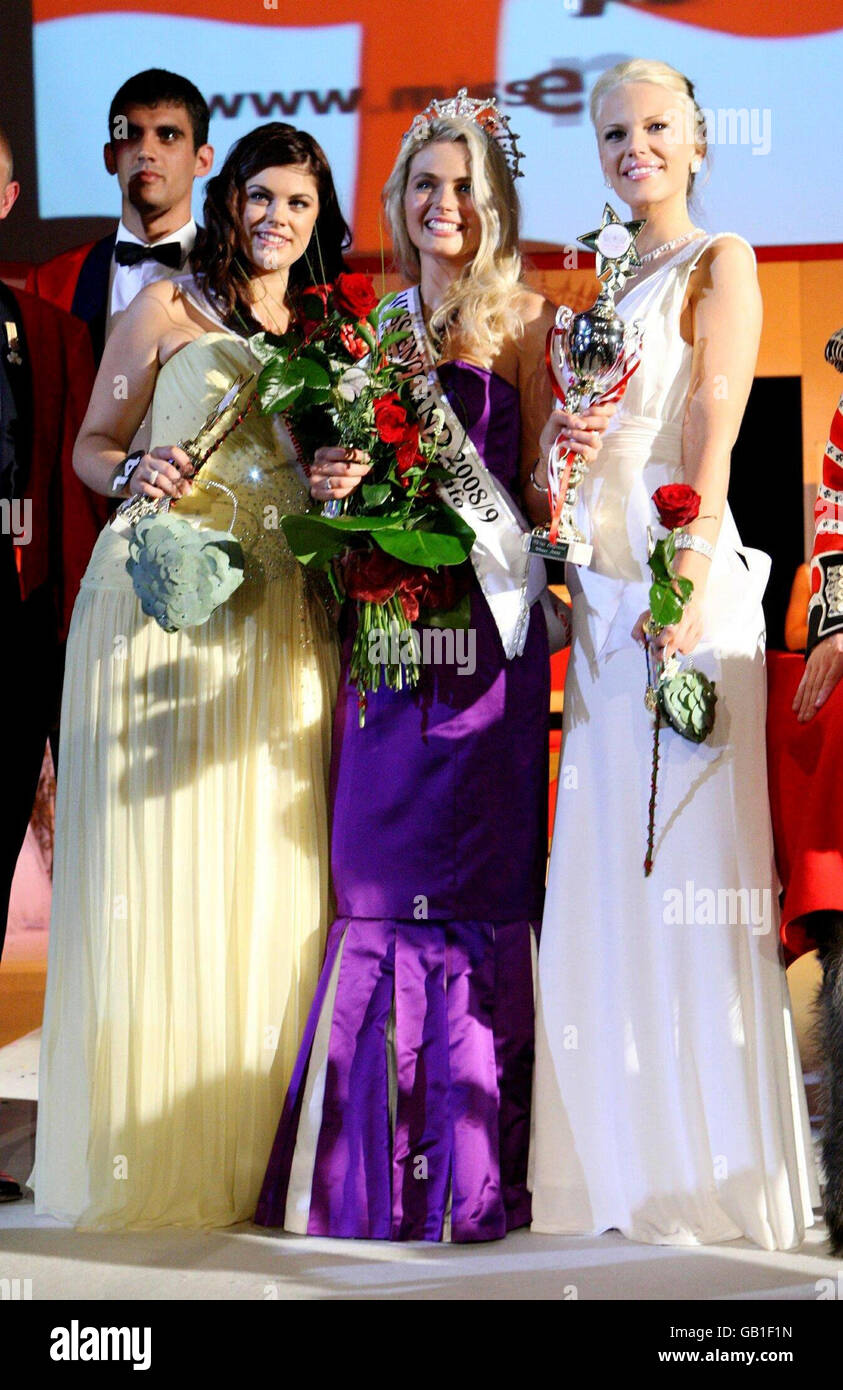 (From left to right) first runner up Chloe Marshall, aged 17 from ...