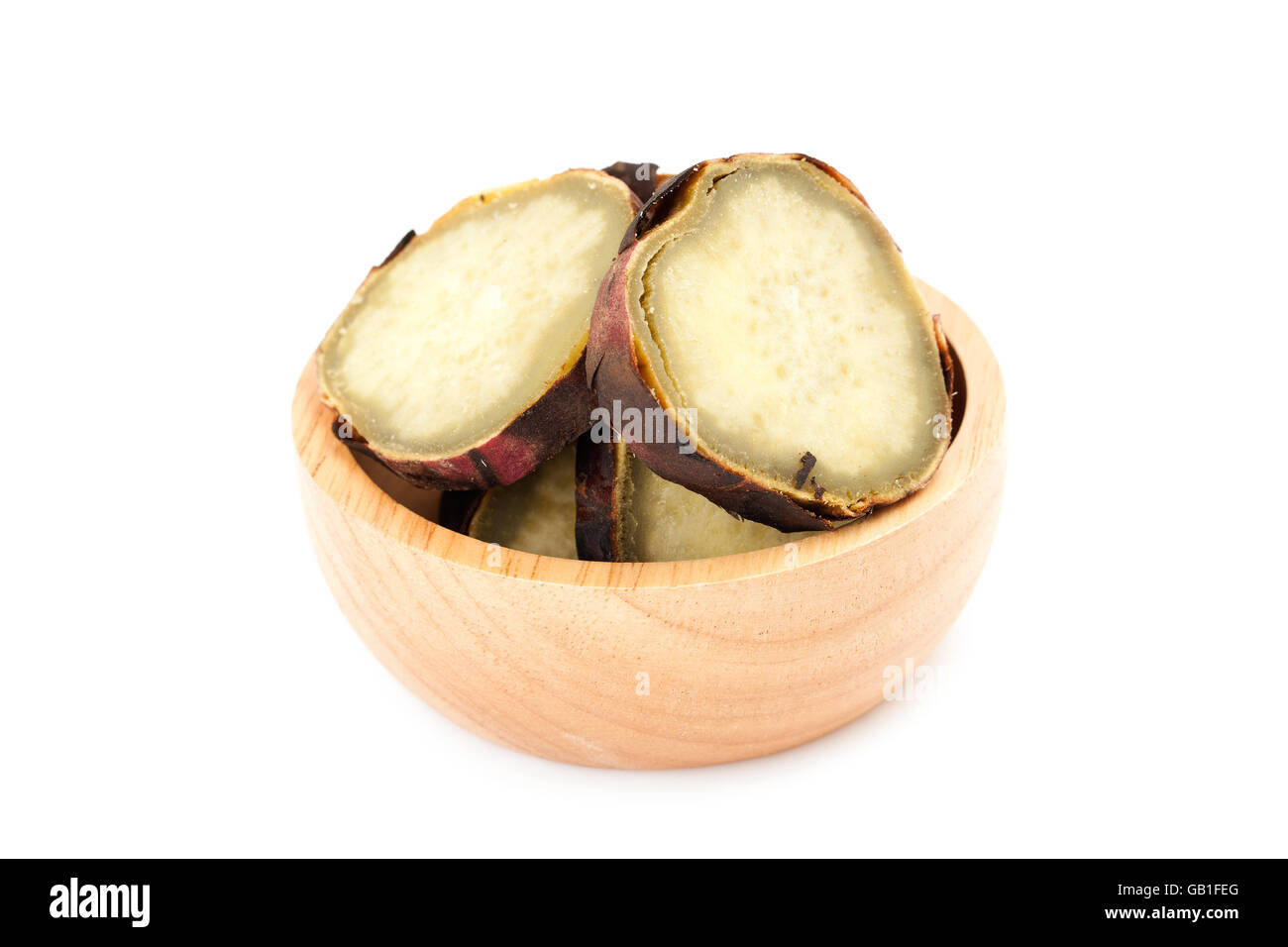 Roasted Sweet Potatoes on white background with shadow Stock Photo - Alamy