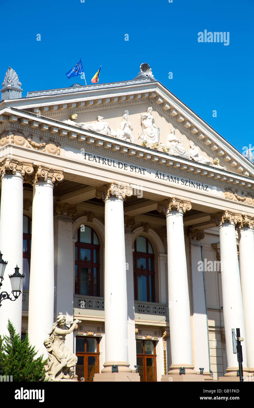 The historic building of the national Theater in Oradea, Romania Stock ...