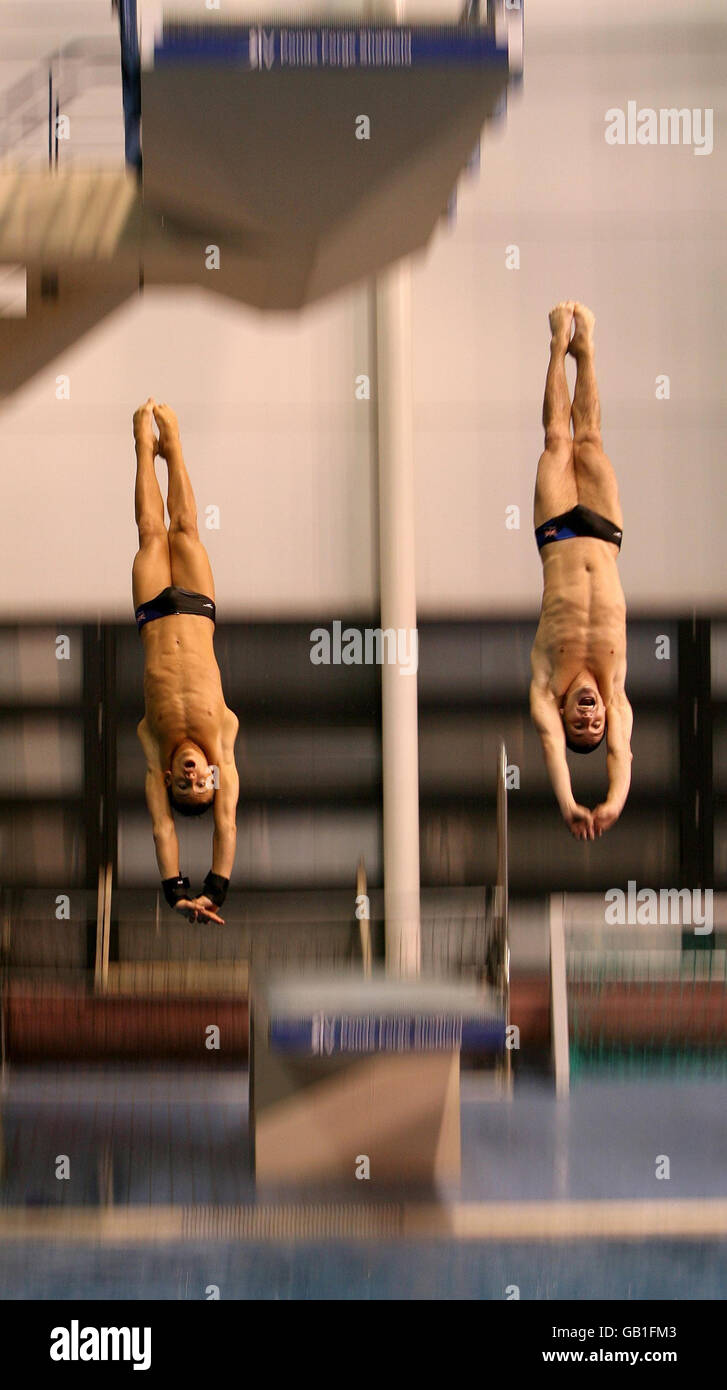 Great Britain's Tom Daley (left) with diving partner Blake Aldridge ...