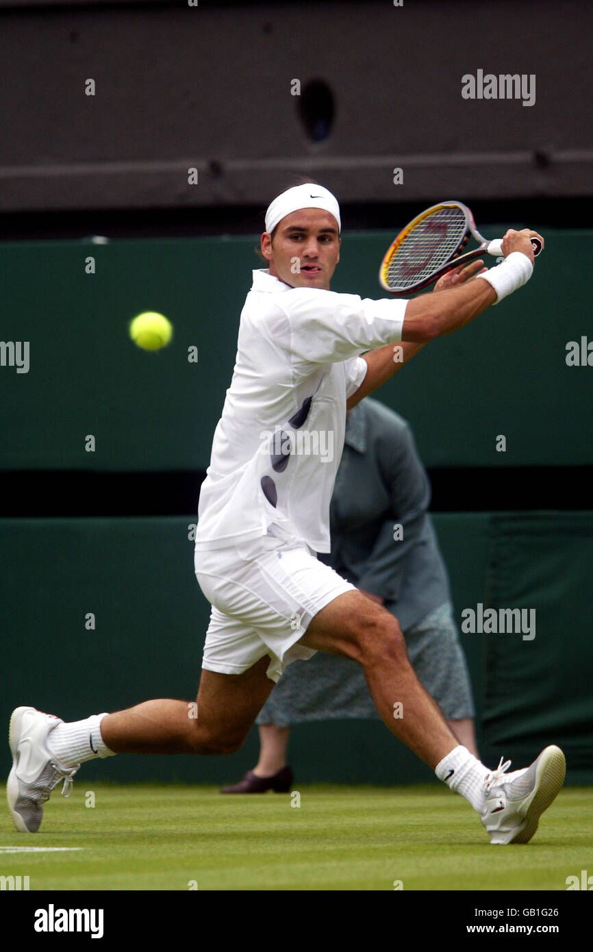Tennis - Wimbledon 2003 - Men's 2nd Round - Roger Federer v Stefan ...