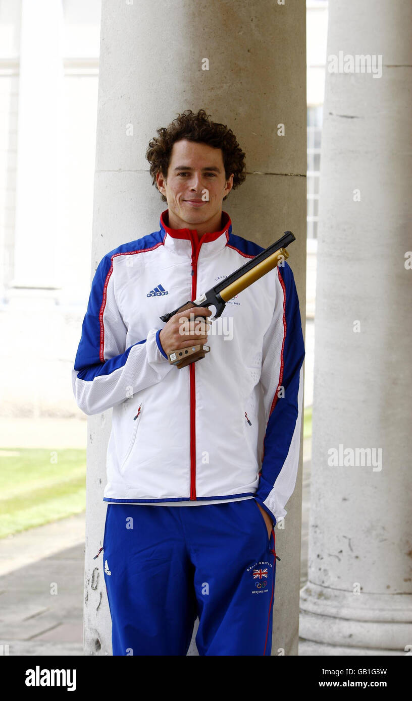 Team GB's Sam Weale from Somerset during the Olympic Modern Pentathlon ...