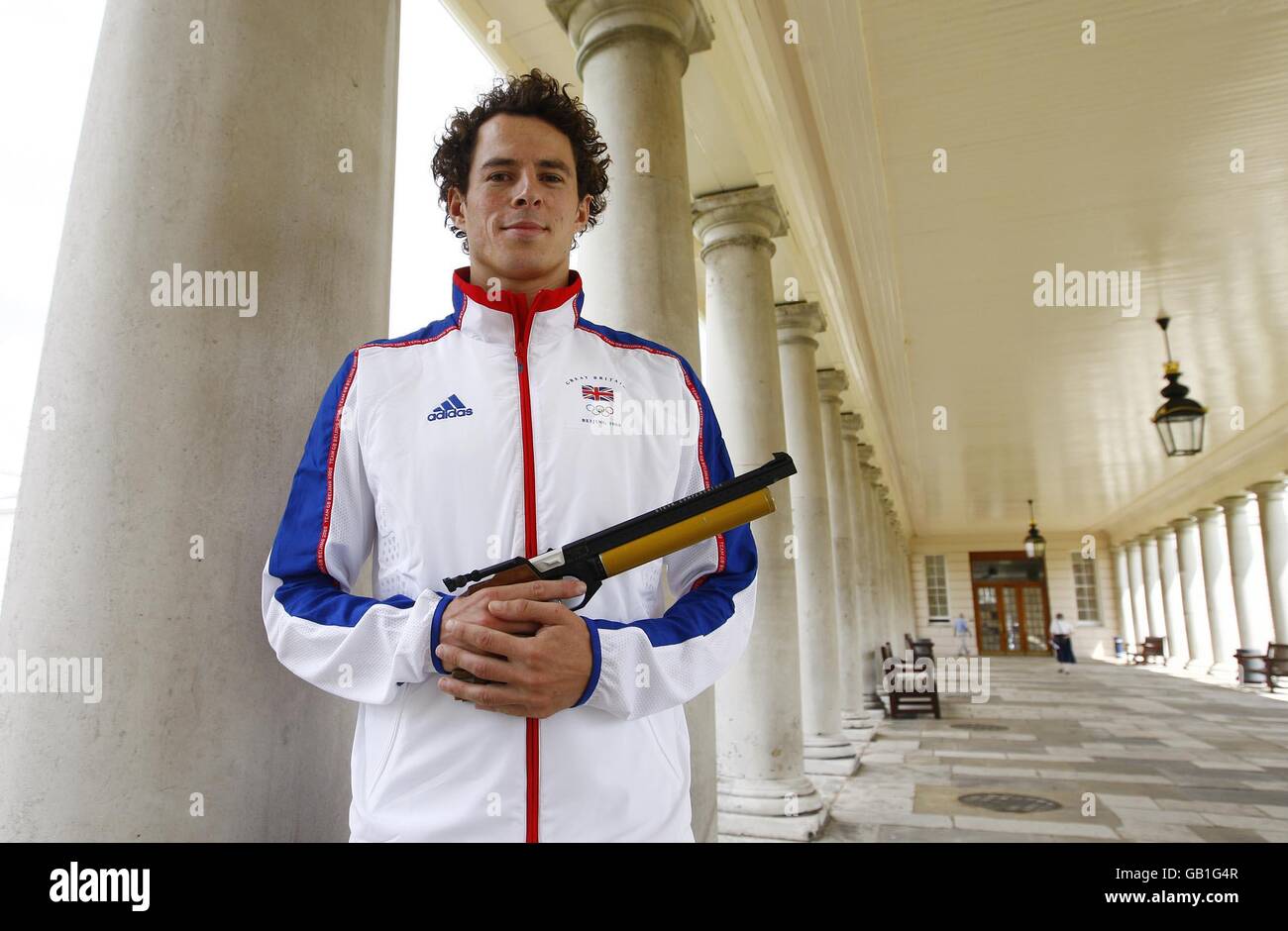 Team GB's Sam Weale from Somerset during the Olympic Modern Pentathlon ...