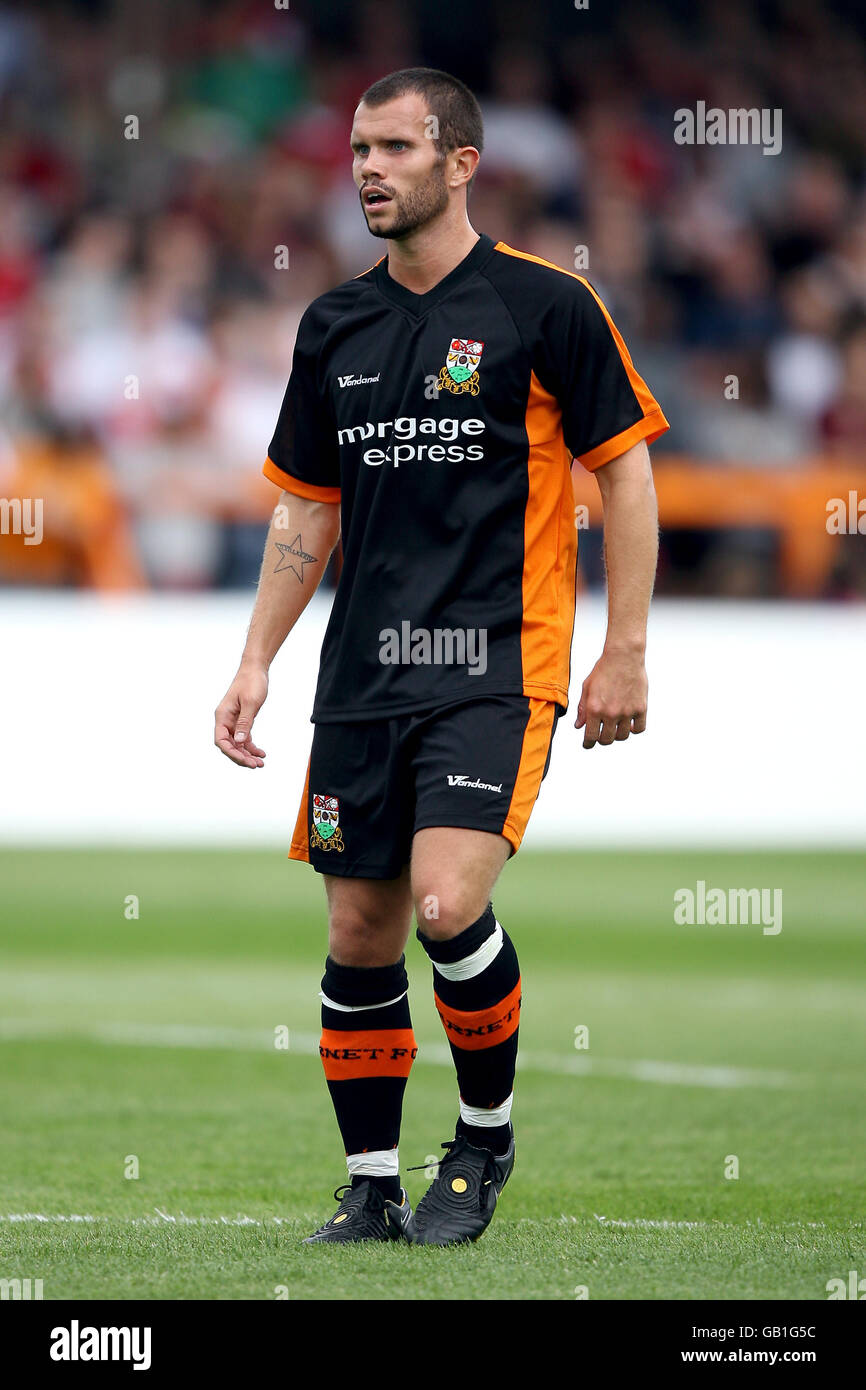 Soccer friendly barnet v arsenal underhill stadium hi-res stock ...