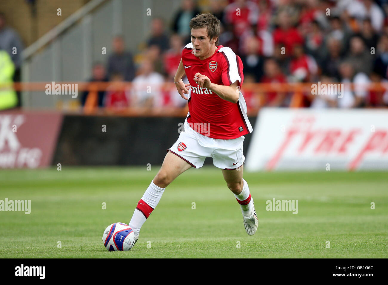 Soccer - Friendly - Barnet v Arsenal - Underhill Stadium. Aaron Ramsey ...