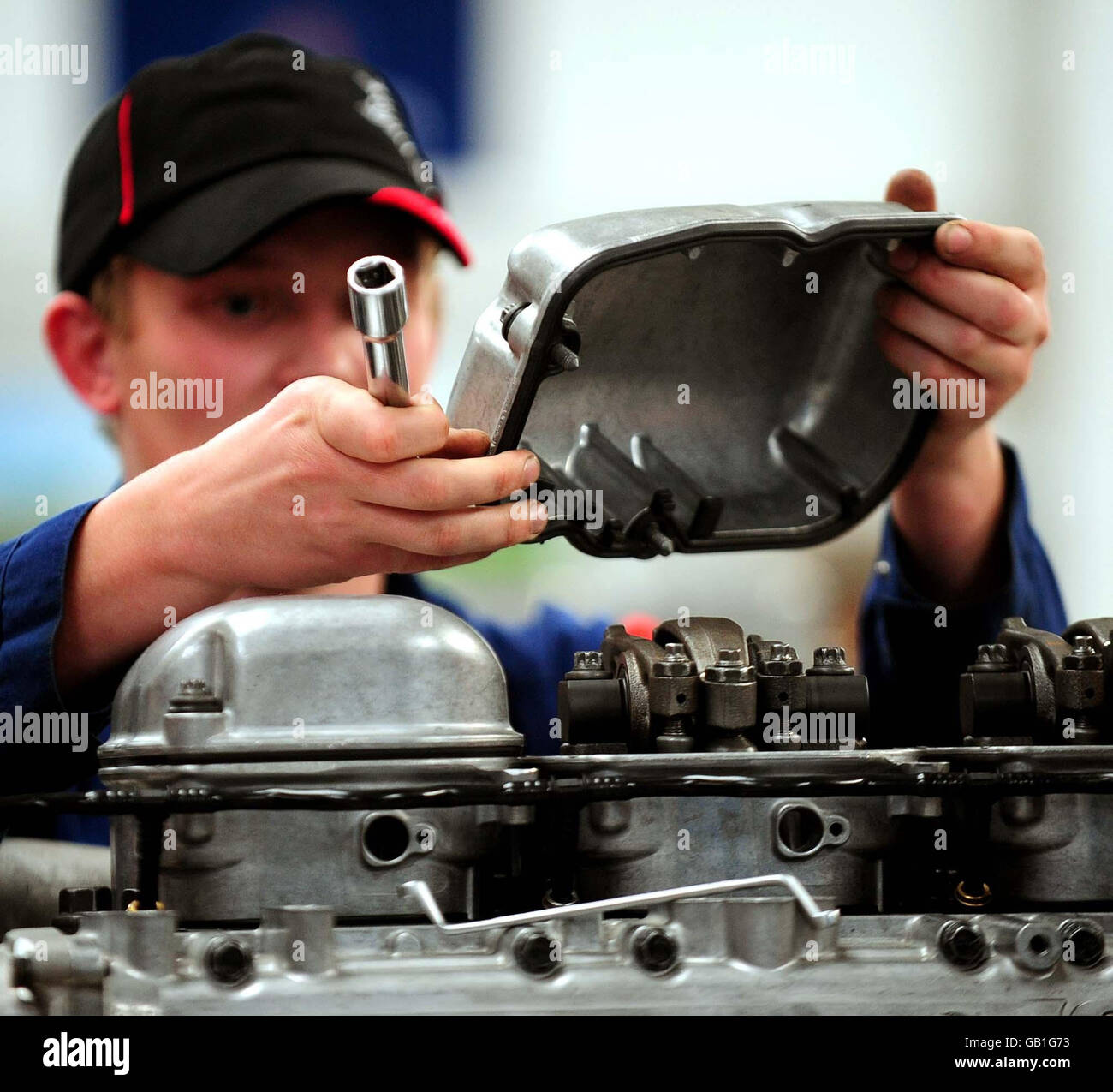 Cameron visits Scania Training Centre Stock Photo - Alamy