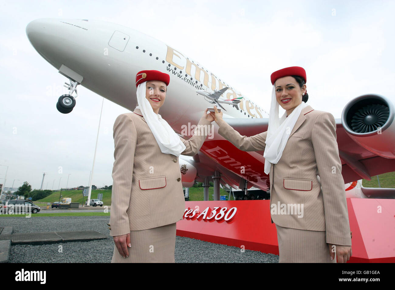 New model on Heathrow roundabout. A new Emirates Airlines model of the ...