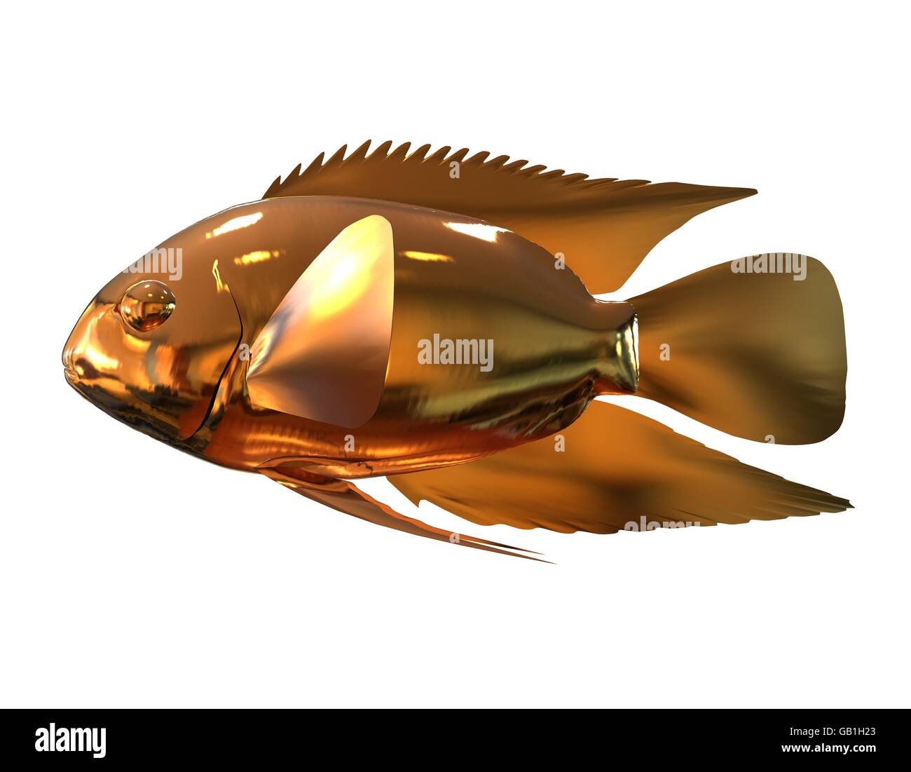 llustration Golden Fish Stock Photo - Alamy