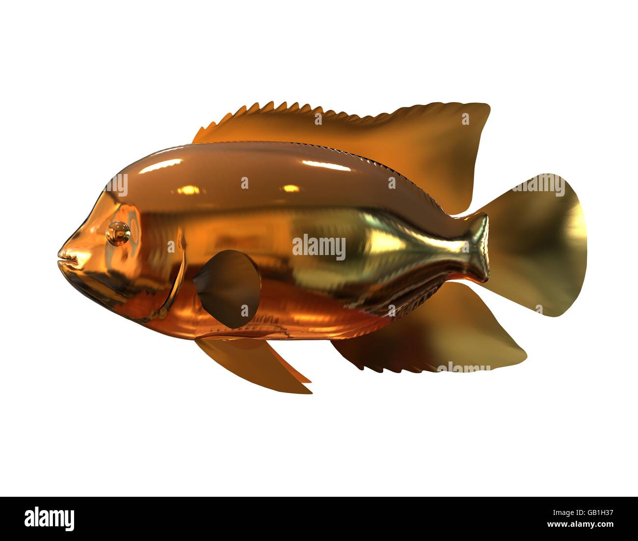 llustration Golden Fish Stock Photo - Alamy