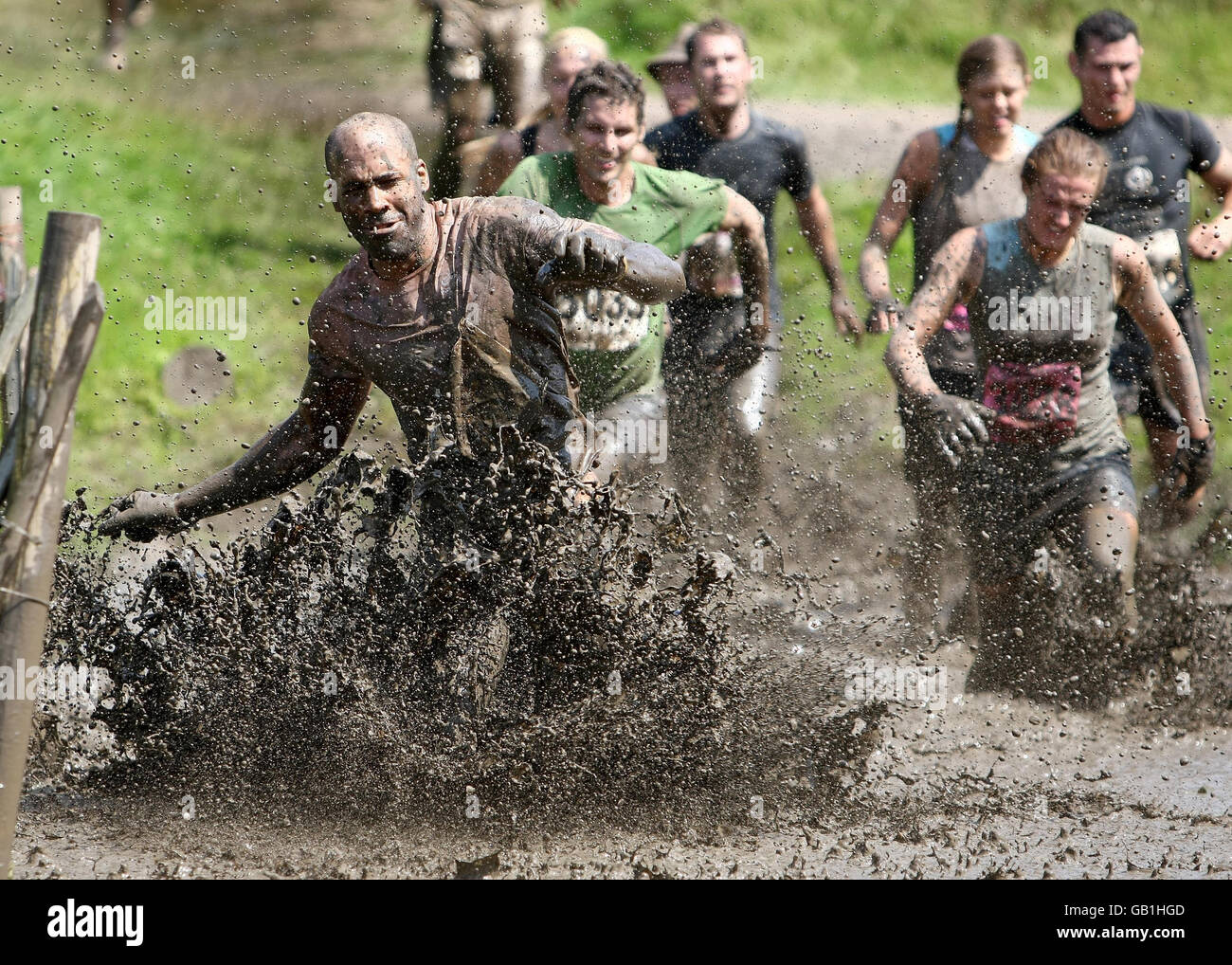 Competitors in the Nettle Warrior Tough Guy competition struggle ...