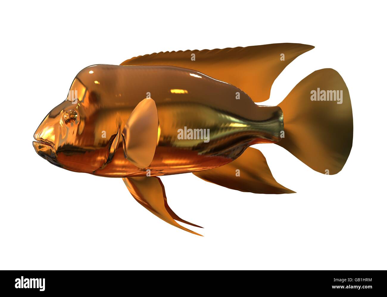llustration Golden Fish Stock Photo - Alamy