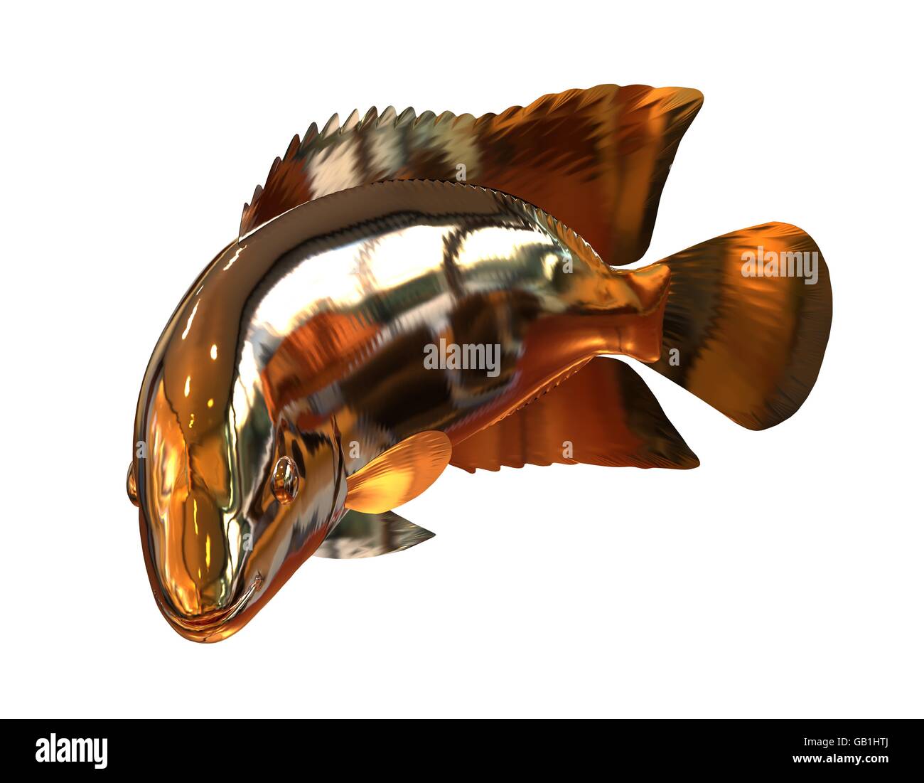llustration Golden Fish Stock Photo - Alamy