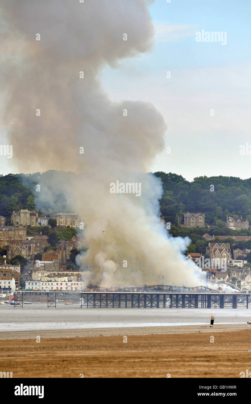 Accidents and Disasters - Fire - The Grand Pier Fire - Weston-Super ...
