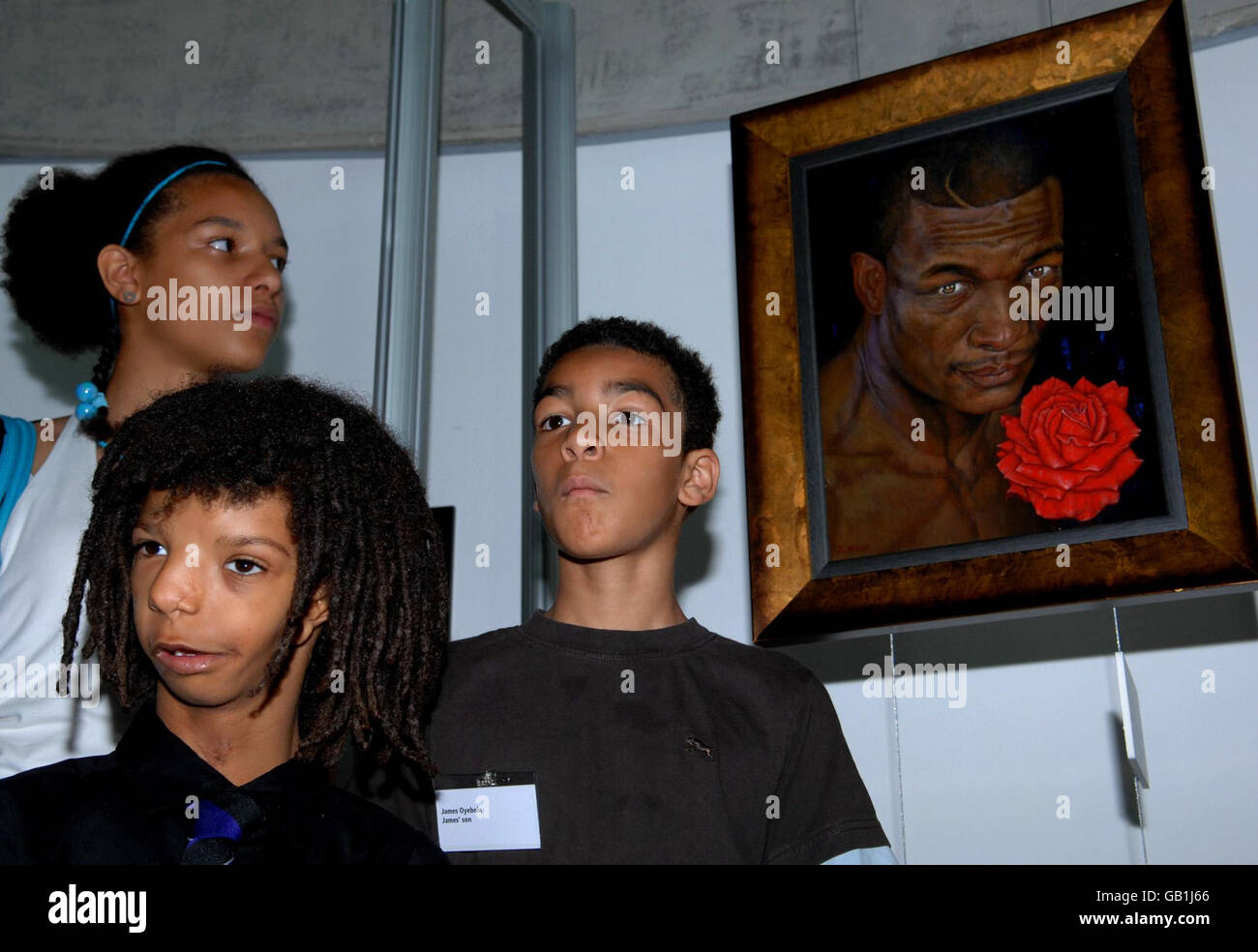 James Oyebola painting Stock Photo - Alamy